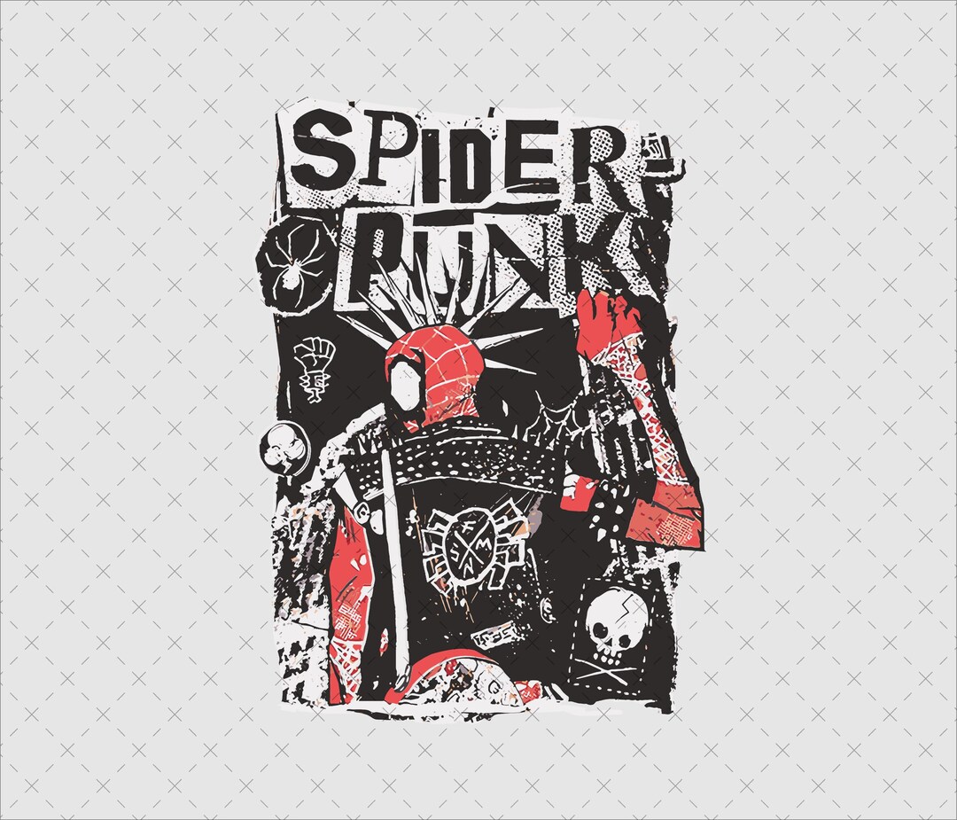 Spider Punk PNG SVG, Spider-verse Design (digital Files) - Etsy