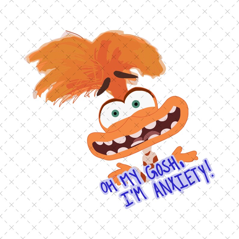 Anxiety PNG, Inside Out 2 PNG SVG, Inside Out 2 Anger, Joy, Disgust ...