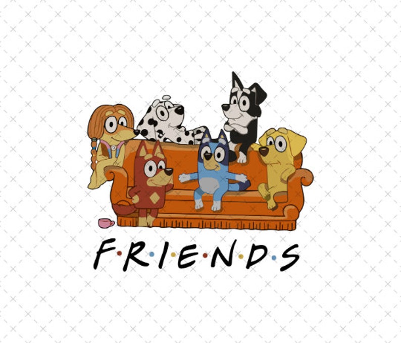 Bluey Friends Png, Bluey Friends Svg, Bluey Family Png, Bluey Family ...