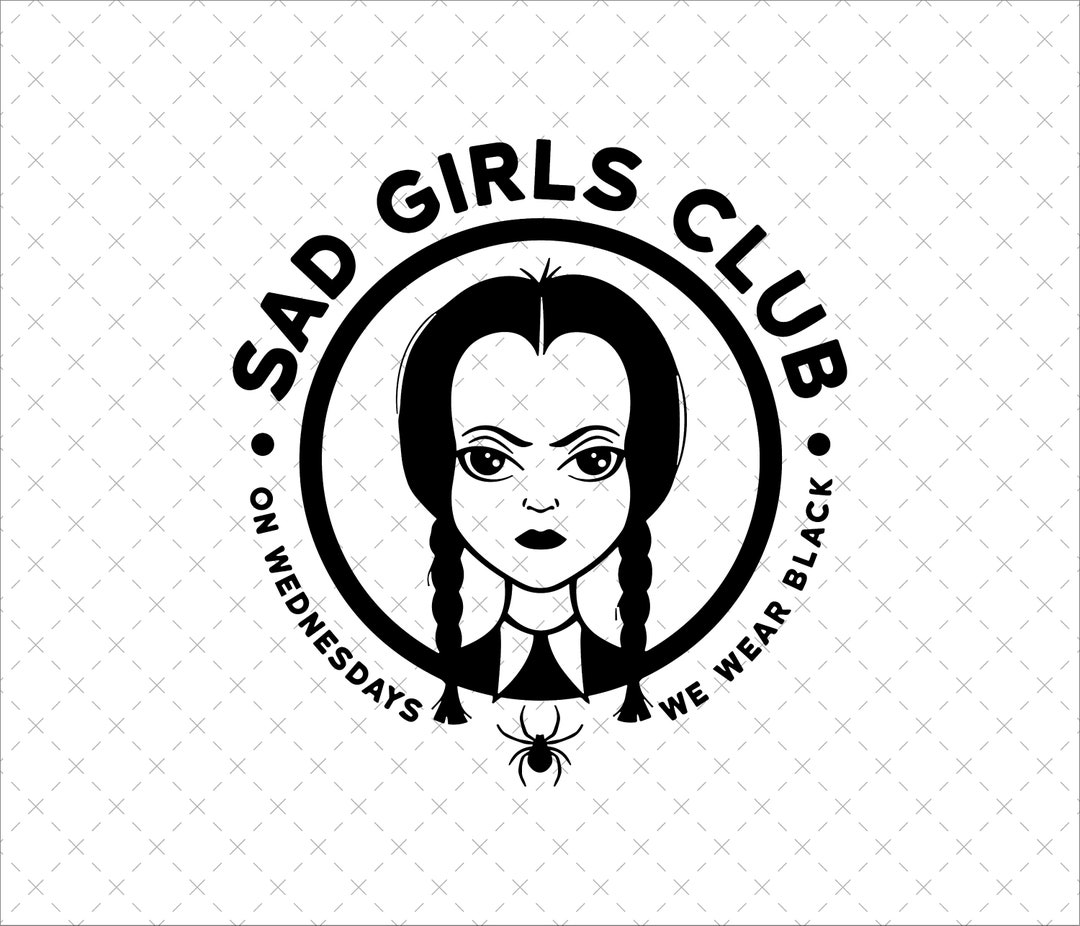 Sad Girls Club SVG PNG, Sad Girls Club Vinyl Car Decal, Sad Girls Club ...