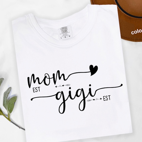 Mom Est Svg - Etsy