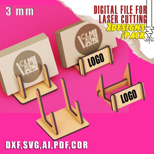 Business Card Stand Svg - Etsy
