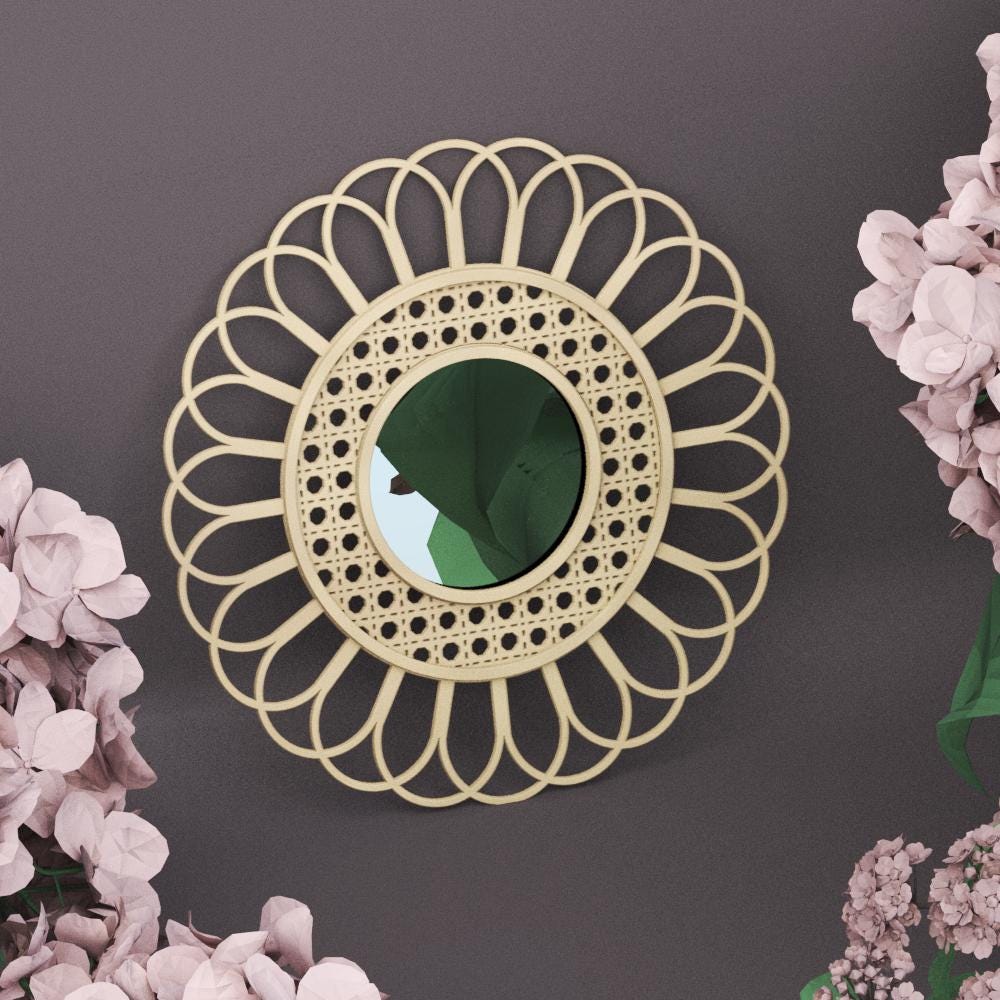 Boho Rattan Pattern SVG Bundle | Laser Cut Welcome Sign | Circle Door ...
