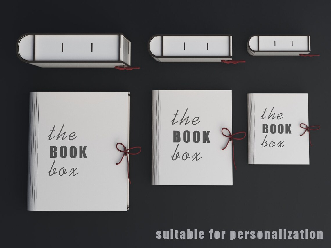 Unique Laser Cut Book Box SVG Files for Elegant Keepsakes and Storage ...