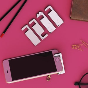 Phone Holder Keychain Laser Cutting File, Customizable Phone Stand ...