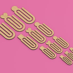Jumbo Paperclip Bookmark SVG Bundle #2 | Laser Cut Bookmark | Booklover ...
