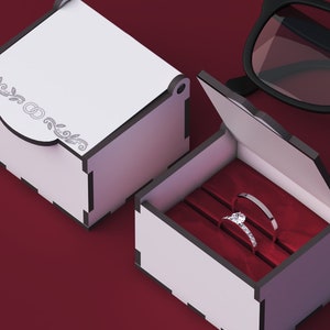 Laser Cut Boxes With Openable Lids in 4 Different Sizes, Patterned Gift ...