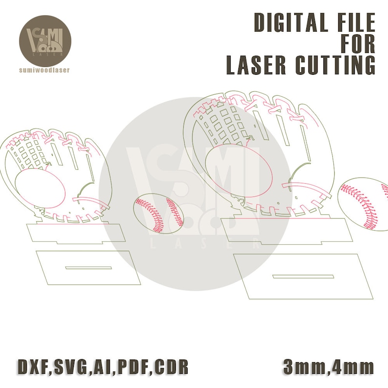 Custom Laser Cut Baseball Award SVG Files , Personalized Wooden Name ...