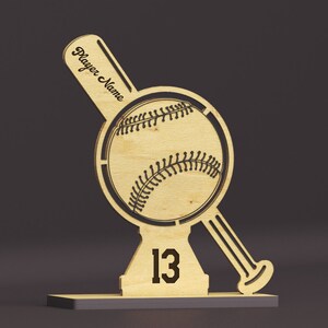 Custom Wooden Baseball Award SVG Files, Personalized Name Sign, Coach ...