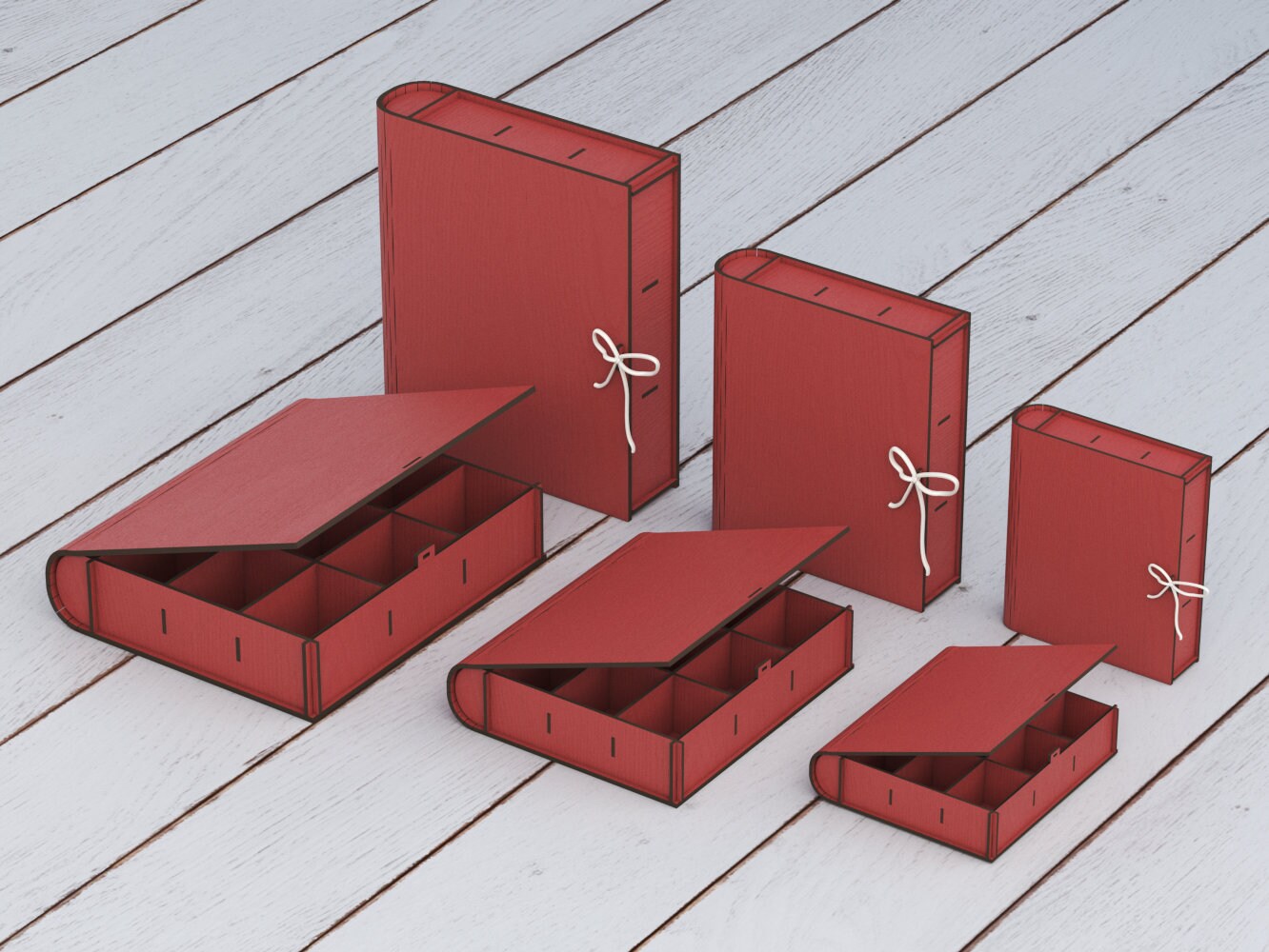 Unique Laser Cut Book Box SVG Files for Elegant Keepsakes and Storage ...