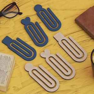 Jumbo Paperclip Bookmark SVG Bundle #2 | Laser Cut Bookmark | Booklover ...
