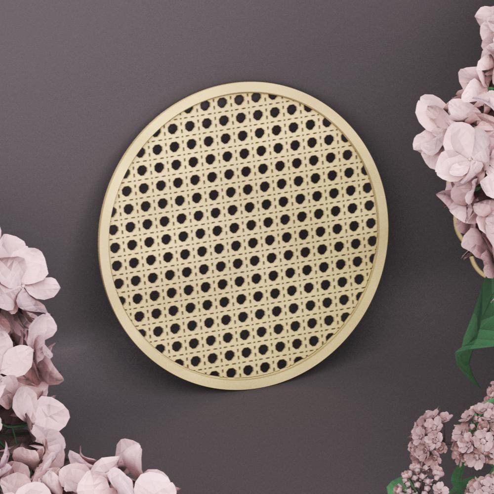 Boho Rattan Pattern SVG Bundle | Laser Cut Welcome Sign | Circle Door ...