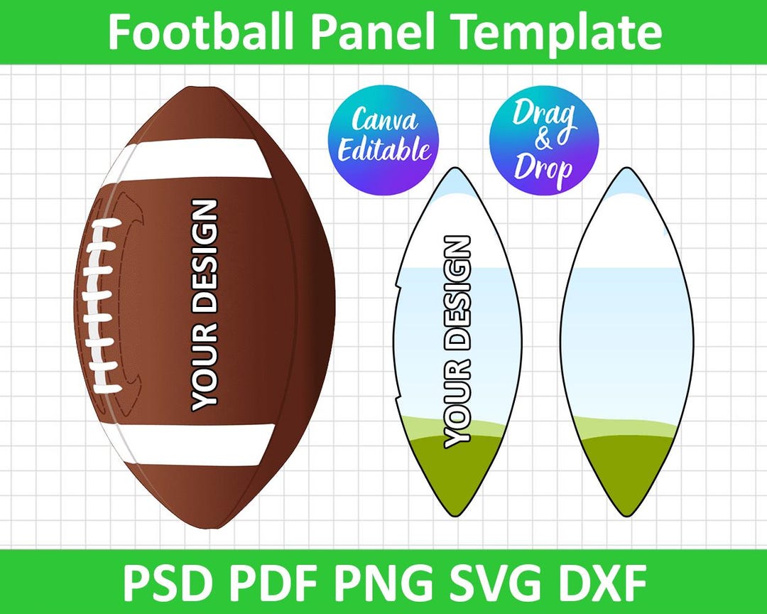 Football Panel Template SVG, Photo Ball Wrap Template, Ball Leather ...