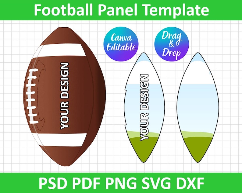 Football Panel Template SVG, Photo Ball Wrap Template, Ball Leather ...