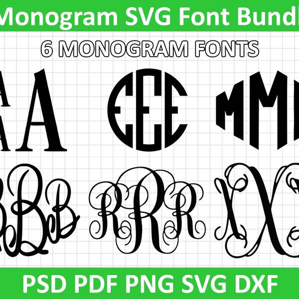 Monogram Svg - Etsy
