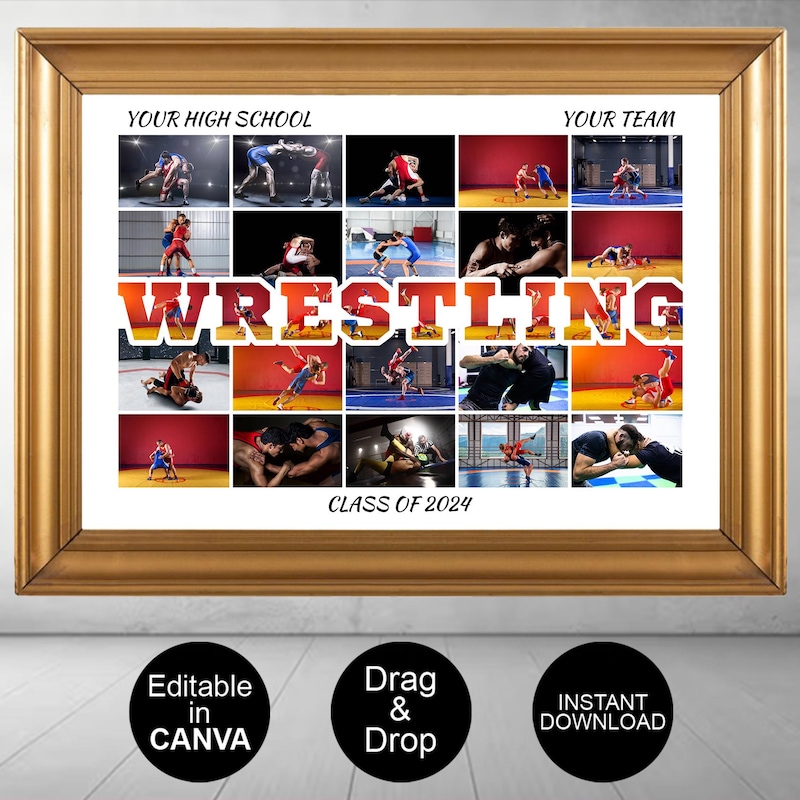 Wrestling Senior Poster - Etsy