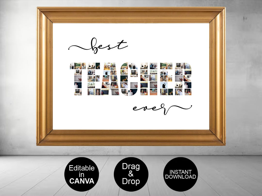 Teacher Photo Frame, Personalized Teacher Photo Frame, Teacher Photo ...