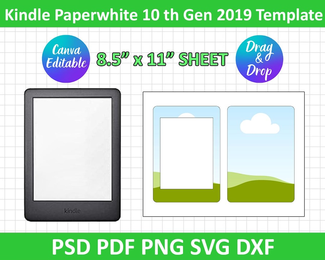 Kindle Paperwhite 10 Th Gen 2019 Template, Paperwhite Template ...