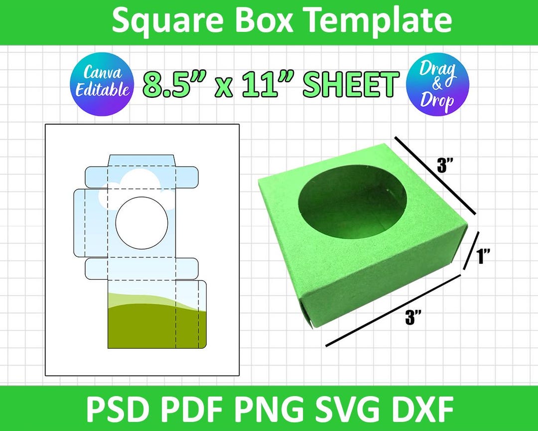Soap Box Svg, Square Box Template Svg, Box Svg, Rectangular Box Svg ...