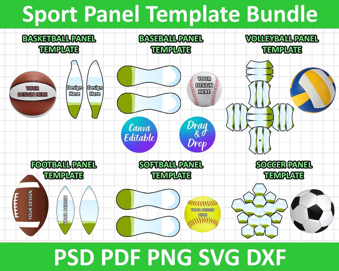 Basketball Panel Template, Football Panel Template, Baseball Panel ...