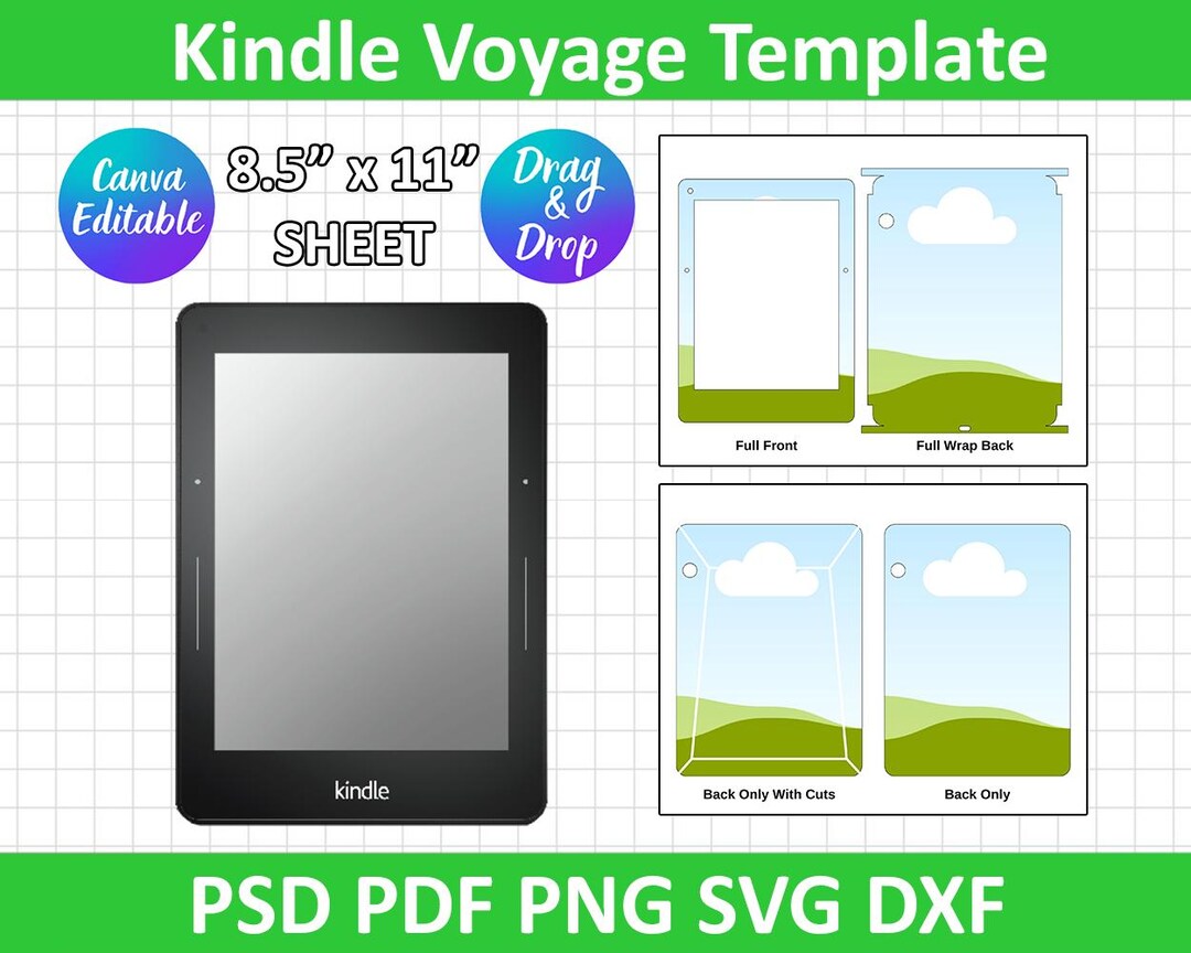 Kindle Voyage Template, Paperwhite Template, Paperwhite Sublimation ...