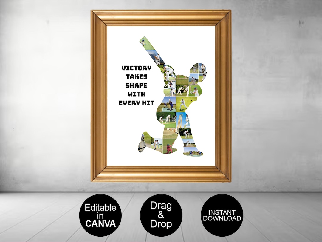Cricket Photo Collage Cricket Gifts for Dad Cricket Gifts for Son ...