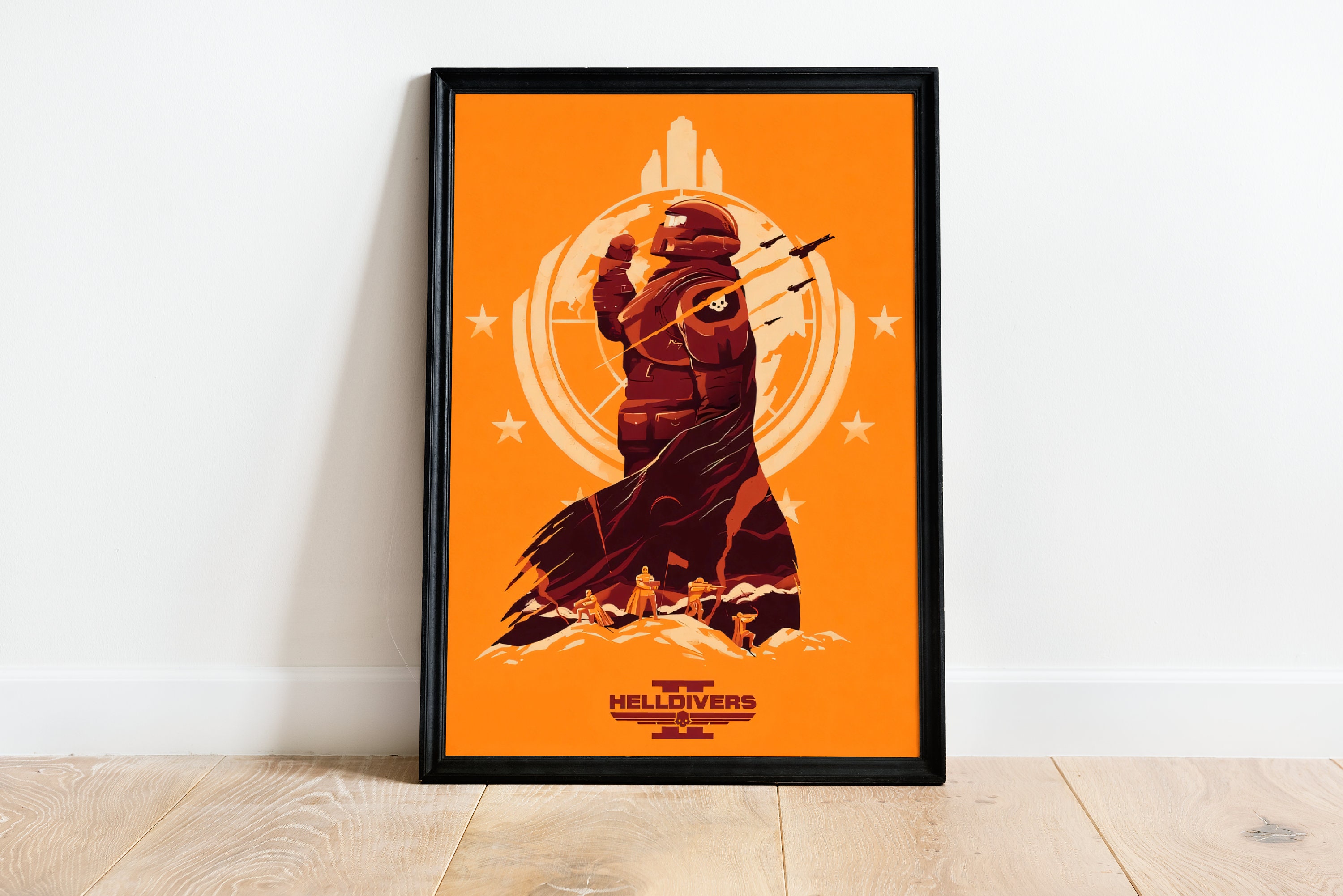 Helldivers Poster, Video Game Art, Gaming Poster, Wall Decor, Gamer ...