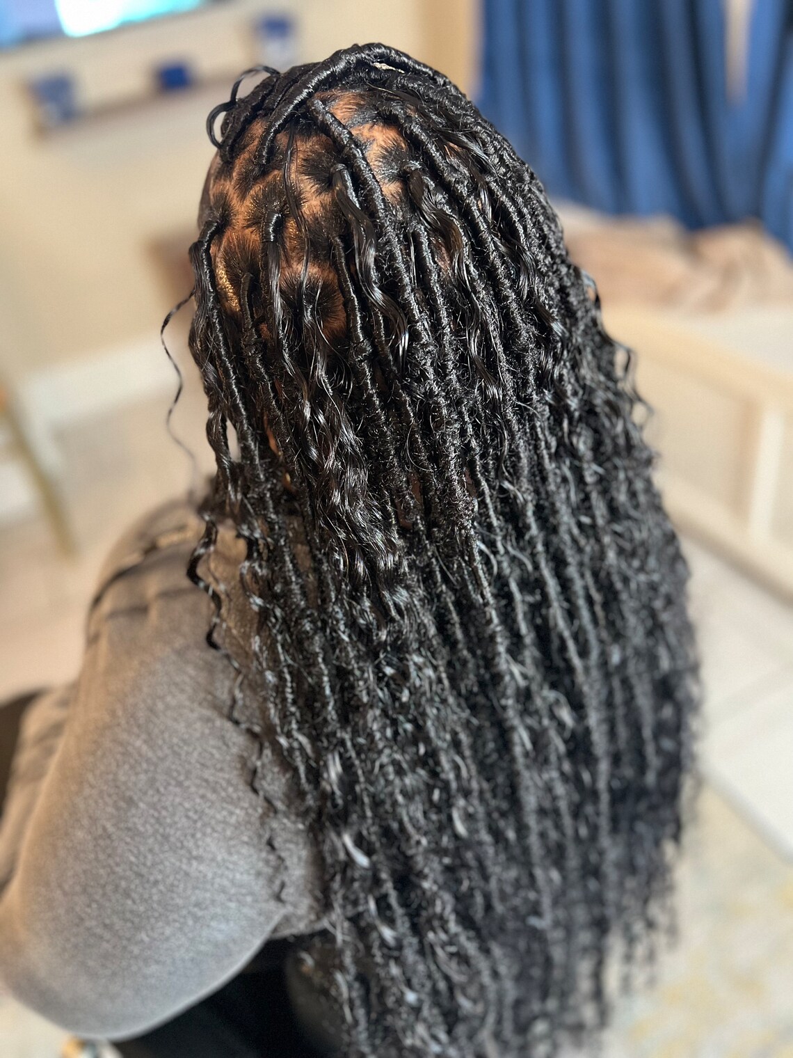 Boho Locs Handmade With Human Hair Curls | Baja Locs| Jah Locs ...