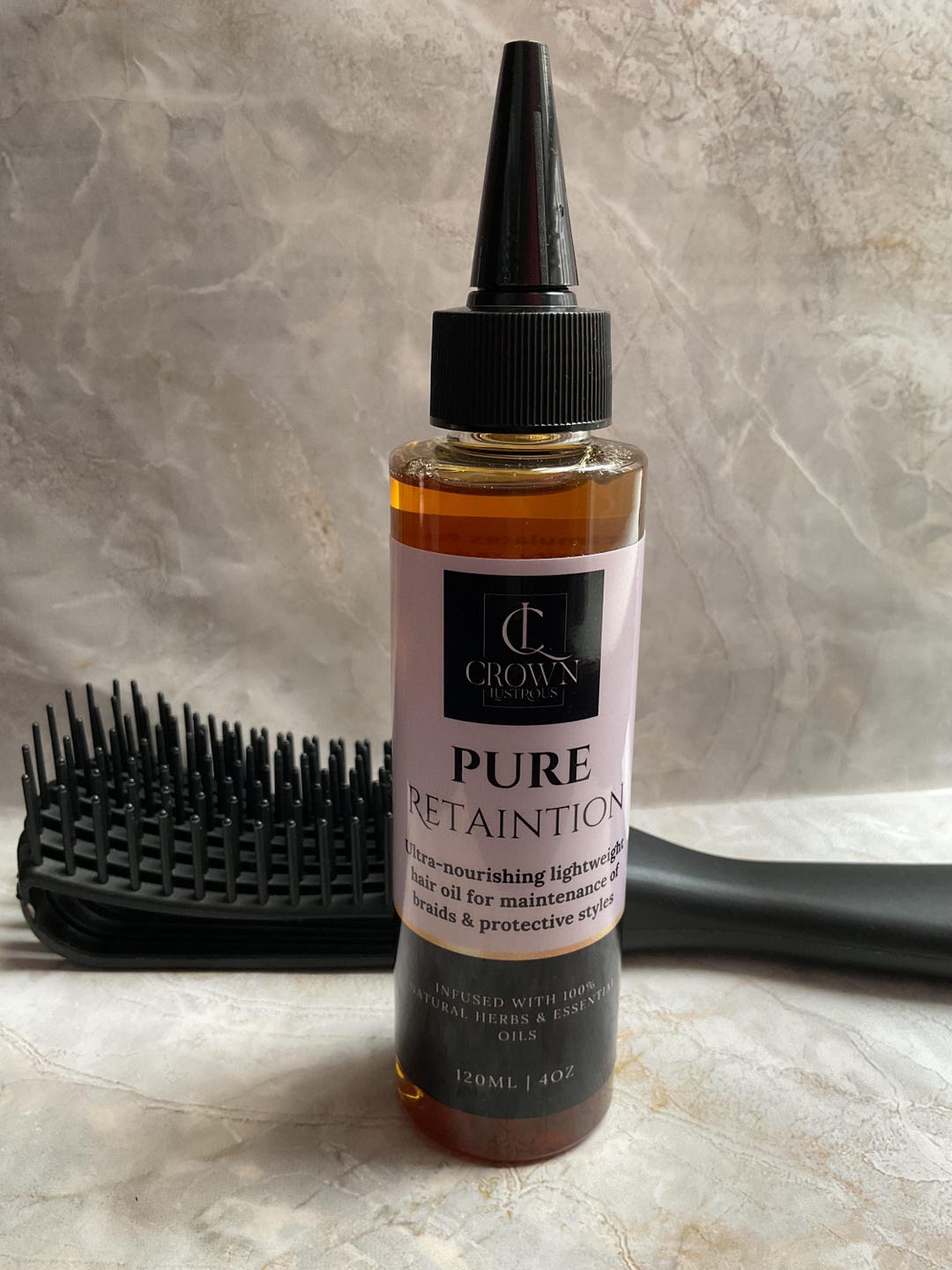 Pure Retention Hair Oil | Hair Growth Oil | Box Braid Oil | Knotless ...