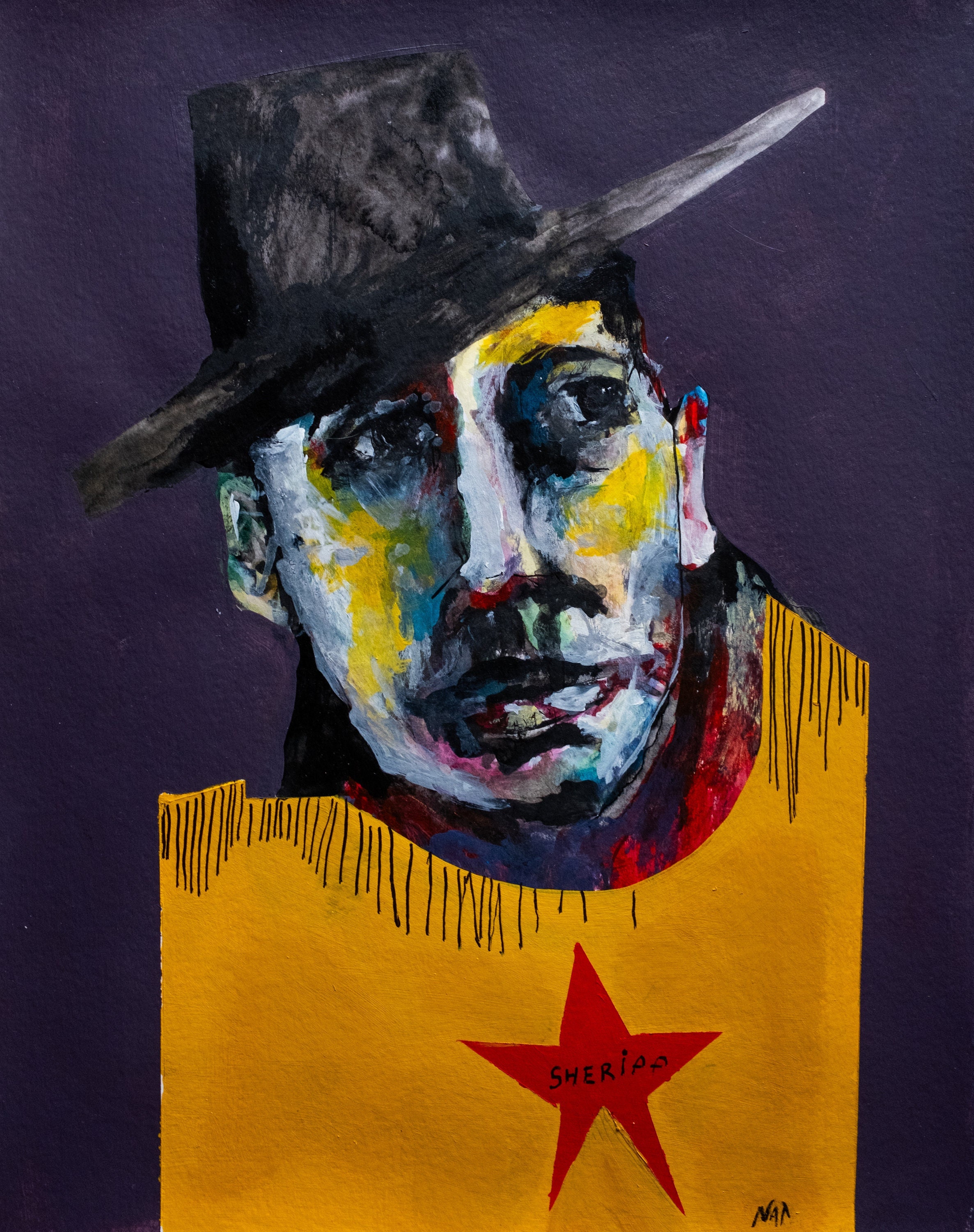 Original Painting, "sheriff the Sheriff" Art Prints, Abstract Art ...