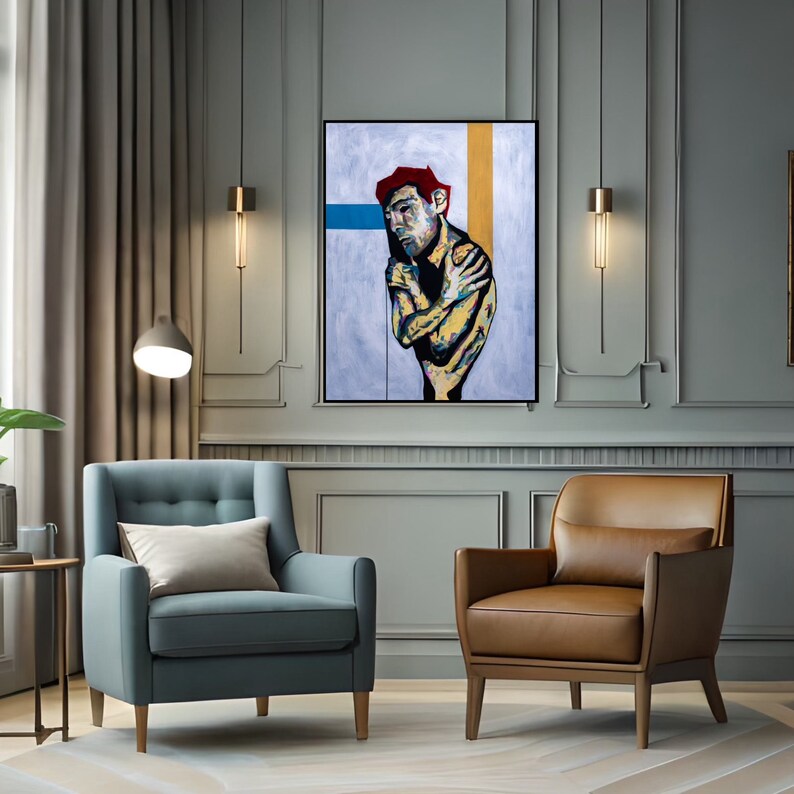 Original Painting, "weathering the Tempest: Holding Fast" Art Print ...