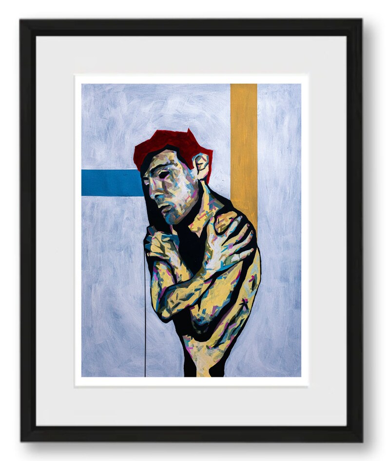 Original Painting, "weathering the Tempest: Holding Fast" Art Print ...