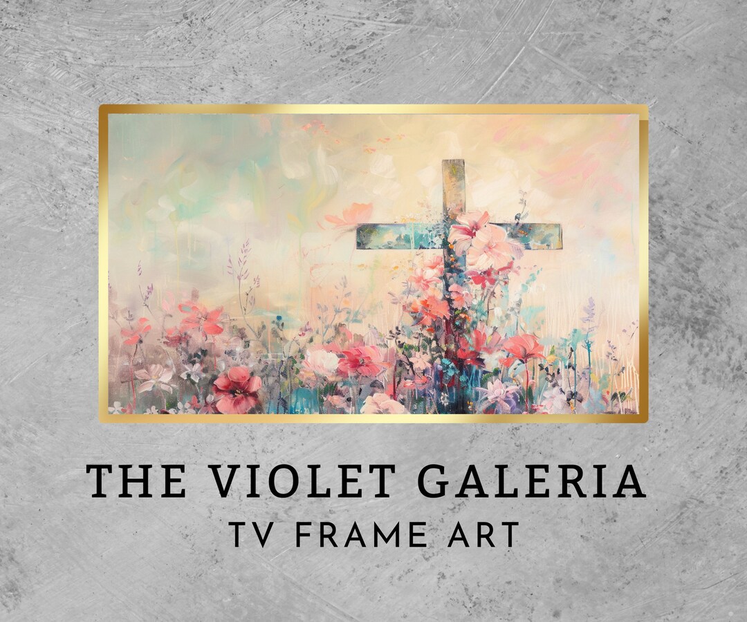 Easter Resurrection | Frame TV Art | He is Risen | Christian Cross ...