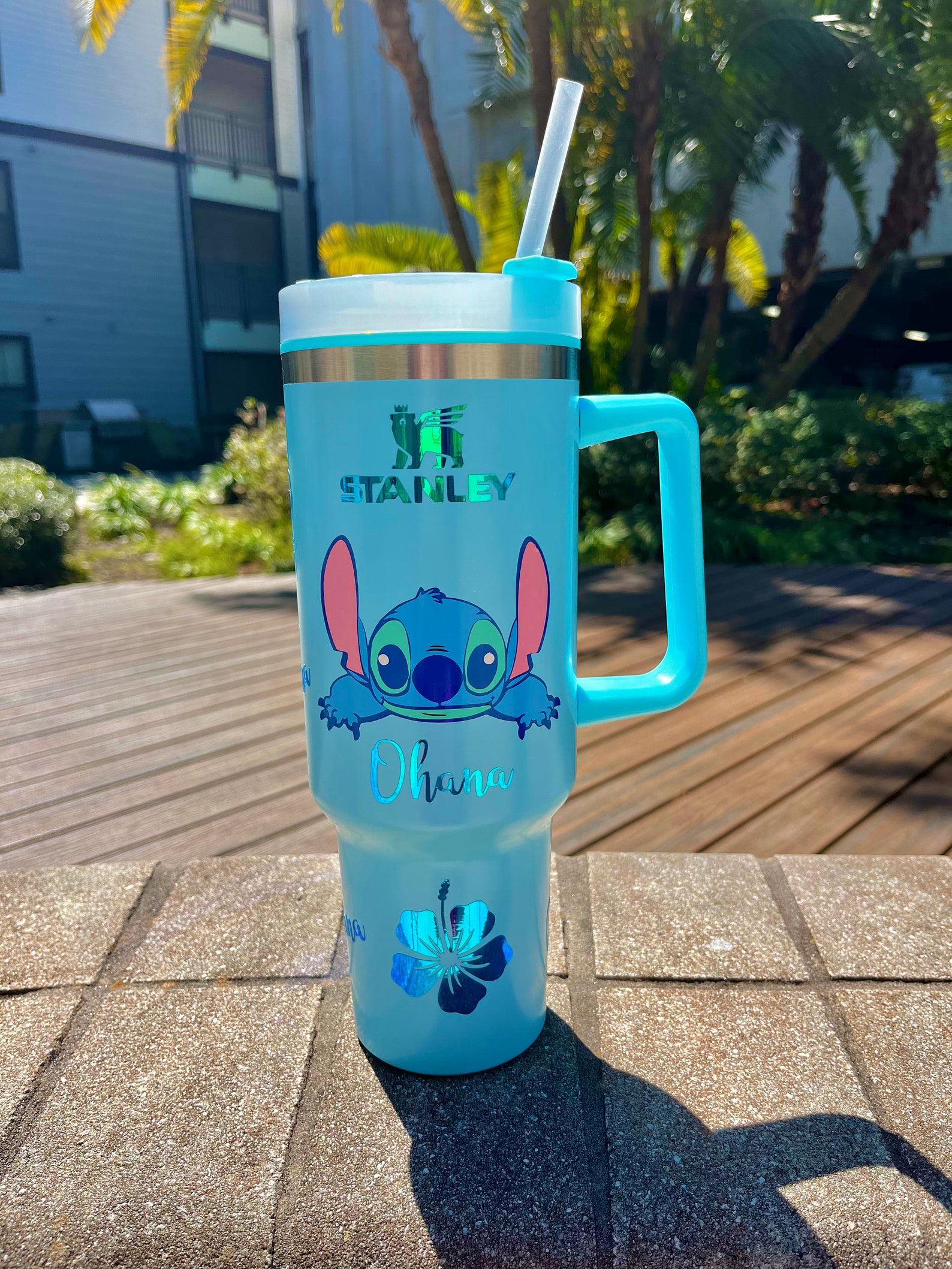 Stitch Stanley Inspired Tumbler - Etsy Hong Kong