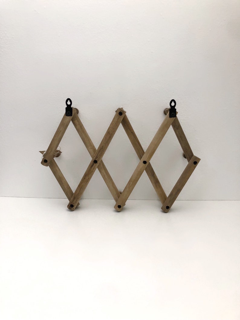 Expandable Accordion Wood Peg Rack - Etsy