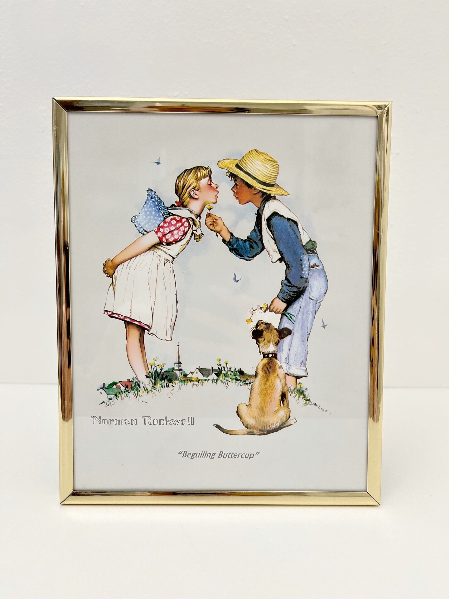 Norman Rockwell Beguiling Buttercup Vintage Art Framed Print - Etsy