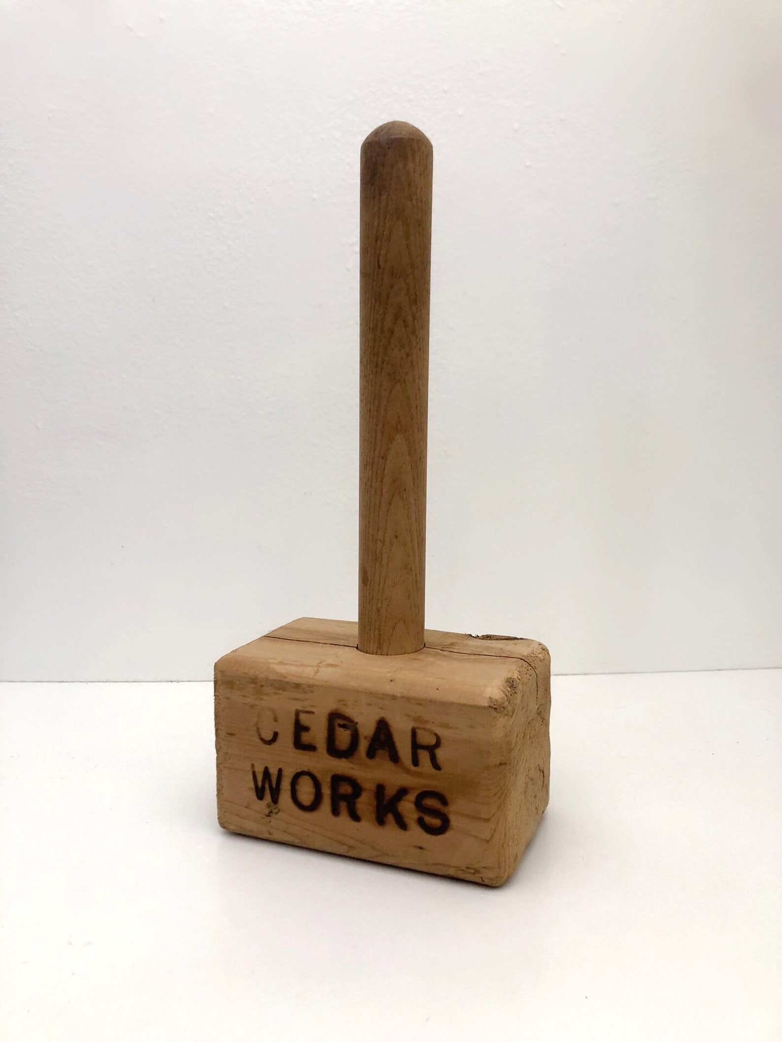 Antique Cedar Works Wooden Mallet/hammer - Etsy