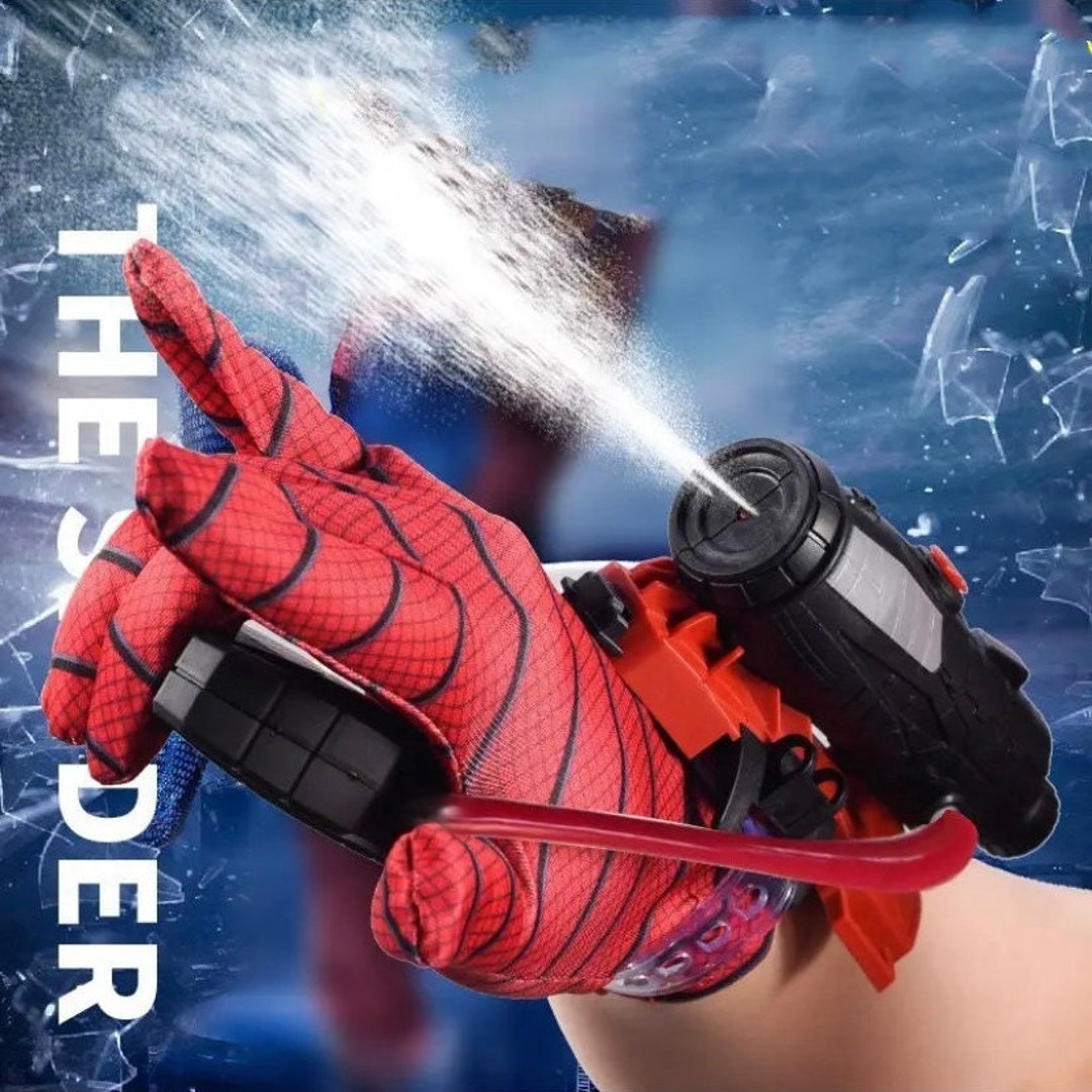 Spider-man Water Gun Hero Launcher Spider Wrist Launcher Manual Press ...