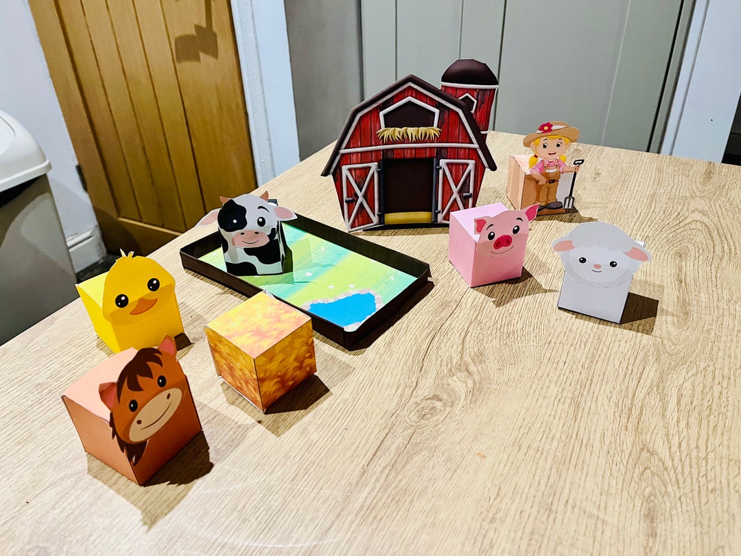 Make Your Own Barnyard Farm Children's Crafts Craft Templates Cute Farm ...