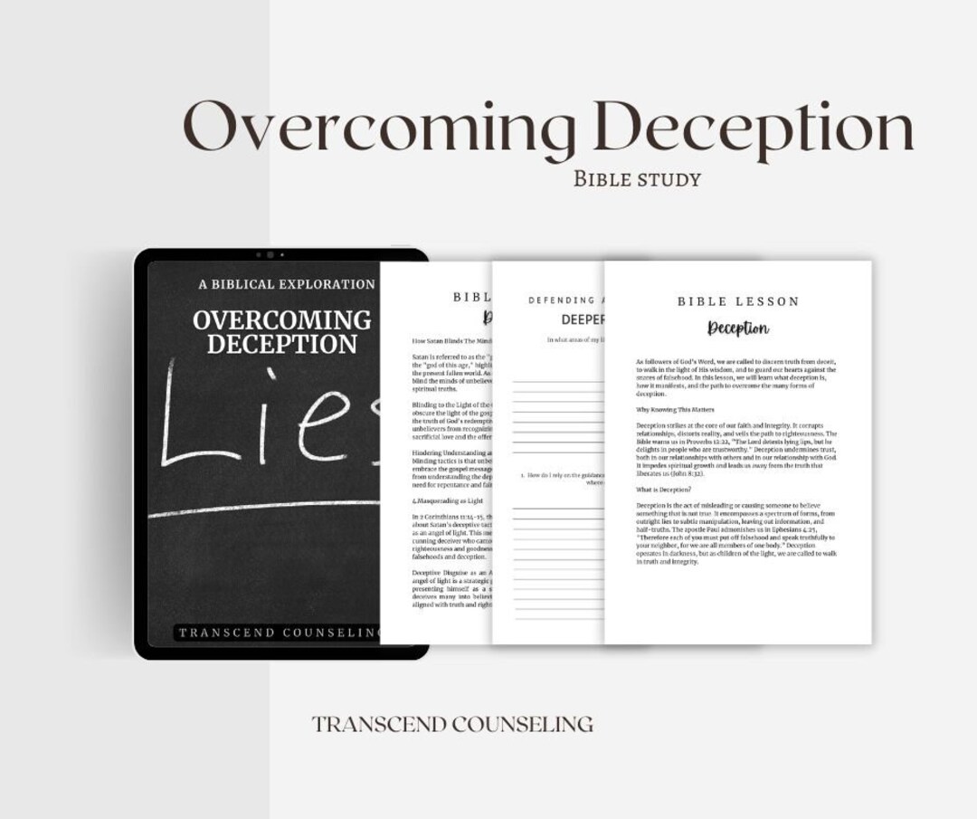 Overcoming Deception: Bible Study - Etsy