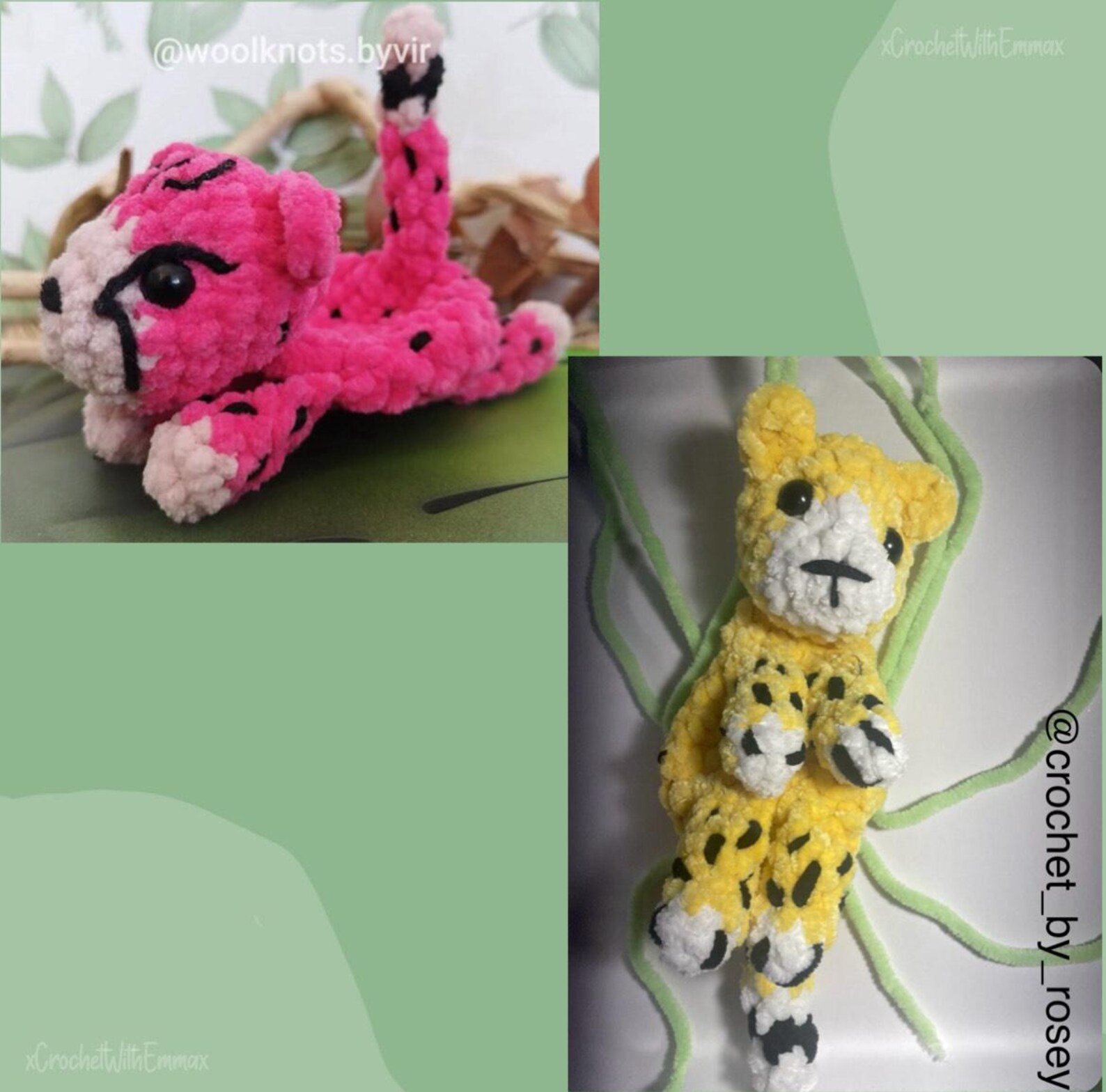 Mini Cheetah Crochet Pattern- Snuggler Crochet Pattern- Amigurumi- PDF ...