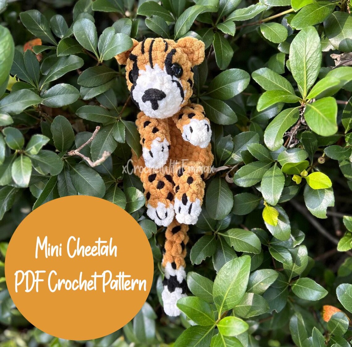 Mini Cheetah Crochet Pattern- Snuggler Crochet Pattern- Amigurumi- PDF ...