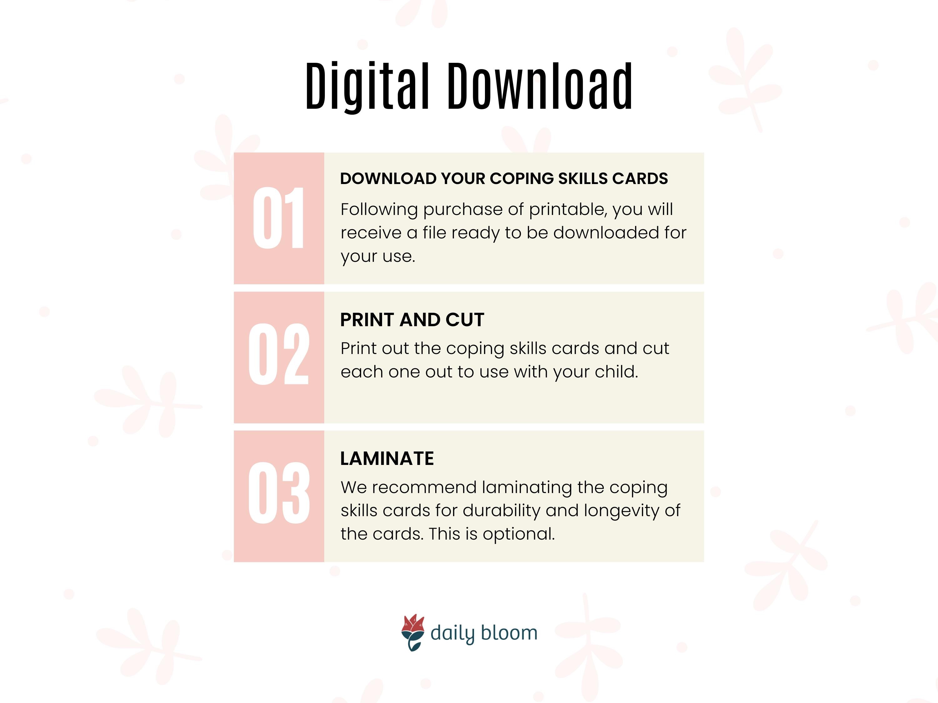 Coping Skills Flashcards for Kids: Social Emotional Learning Tool ...