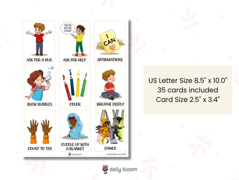 Coping Skills Flashcards for Kids: Social Emotional Learning Tool ...