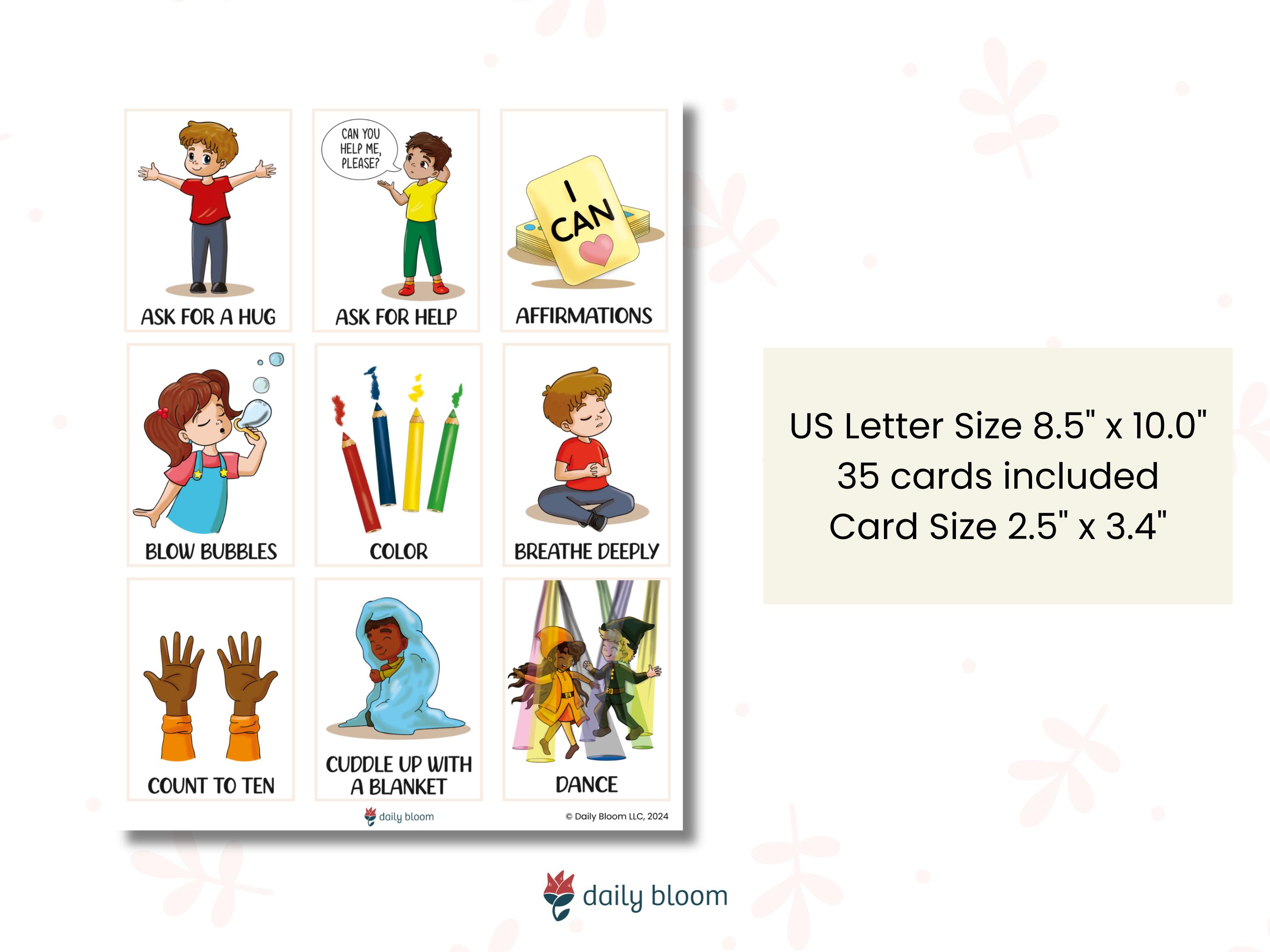 Coping Skills Flashcards for Kids: Social Emotional Learning Tool ...