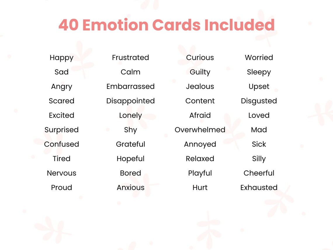 Emotion Flashcards for Kids: Social Emotional Learning Tool, Classroom ...