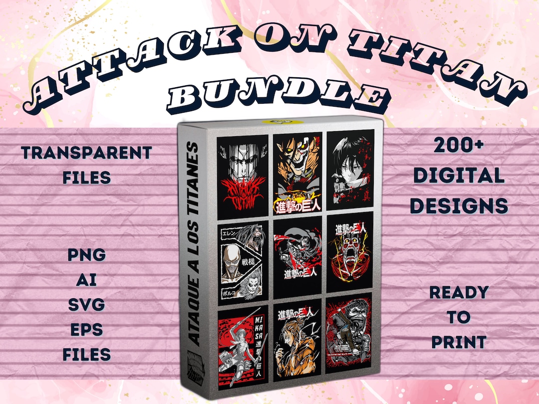 AOT Design Attack on Titan Anime Inspired Digital Files Ready to Print ...