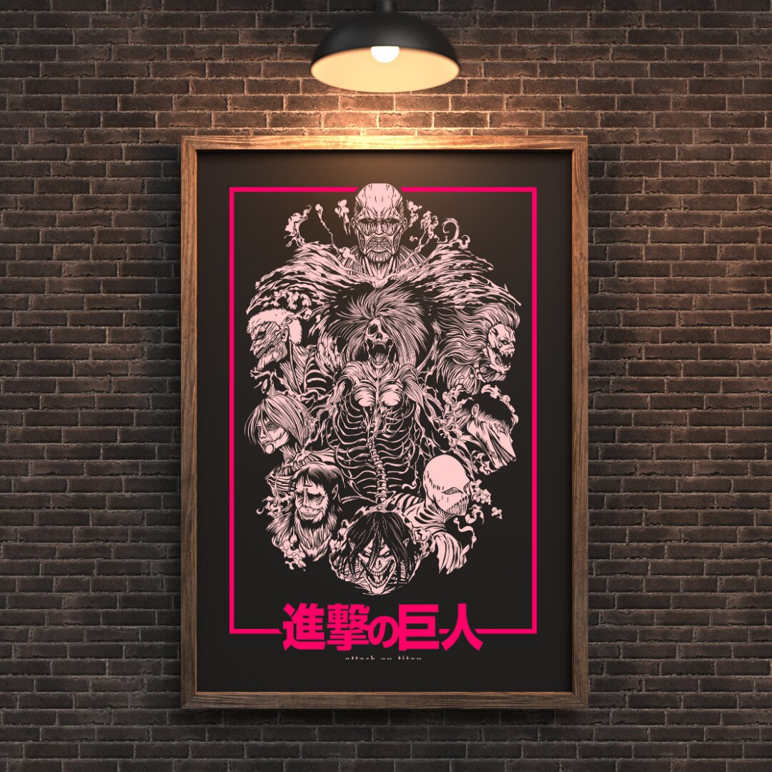 AOT Design Attack on Titan Anime Inspired Digital Files Ready to Print ...