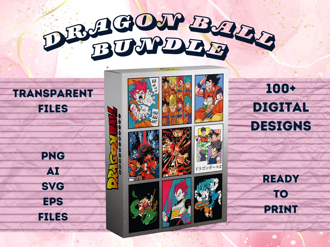 100 Japanese Anime Goku Inspired Digital Illustration Manga Design ...