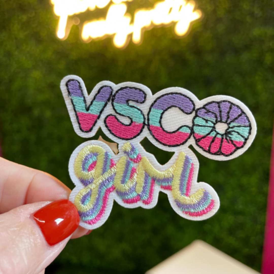 VSCO Girl Embroidered Patch - Etsy